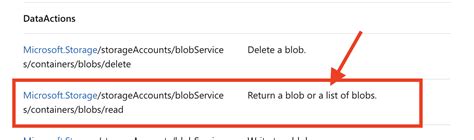 azure blob custom role stack overflow