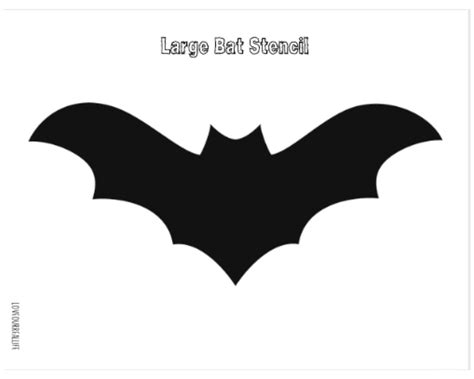 Bat Template To Cut Out