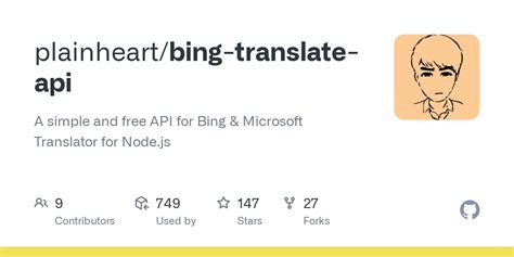 github plainheart bing translate api a simple and free api for bing