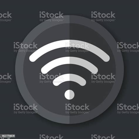 Wifi 평면 회색 아이콘 개념 0명에 대한 스톡 벡터 아트 및 기타 이미지 0명 디자인 무선 기술 Istock