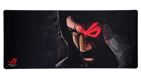 ماوس پد گیمینگ با ابعاد 80×30 سانتی‌متر و زیره لاستیکی ایسوس مدل هیومن Human Asus Gaming Mouse