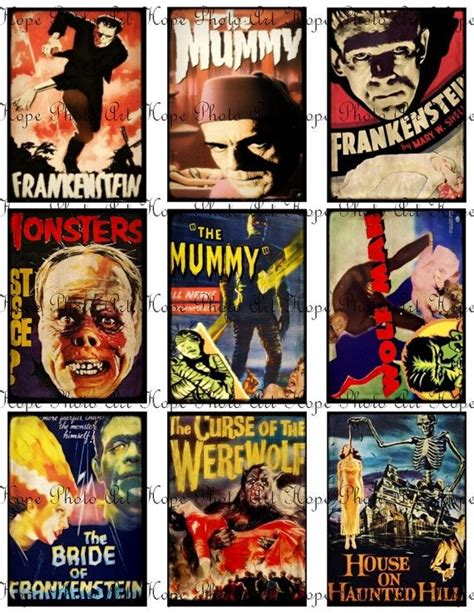 Classic Horror Monsters Posters