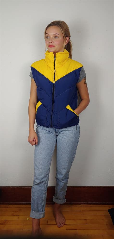 70s Puff Vest Vintage Ski Vest Vintage Ski Coat Down Vest Down Coat 70s