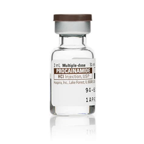 Procainamide Hcl Injection Usp 500mg Ml 2ml Vial