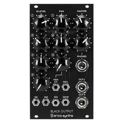 Erica Synths Black Audio Output V2 Eurorack Module Elevator Sound Europe