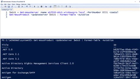 Configure Wsus Products And Classifications With Powershell 4sysops