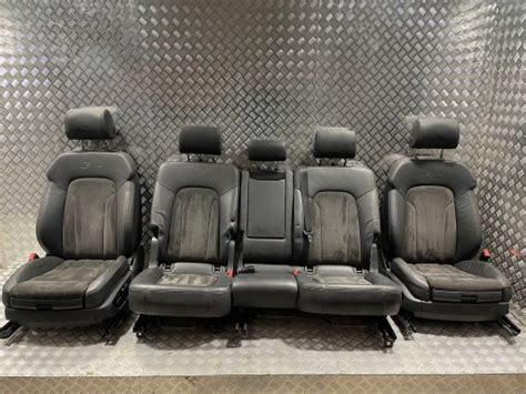 FOTELE KANAPA WNĘTRZE ELEKTRYCZNE 7 OSOBOWA AUDI Q7 4L S LINE ALCANTARA