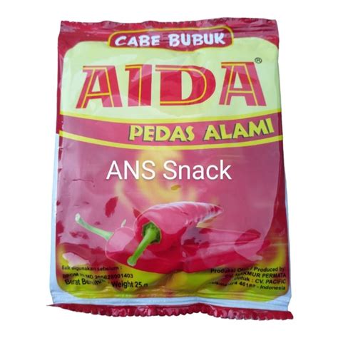 Jual Aida Cabe Bubuk Cabe Giling Aida Berat 25gram Shopee Indonesia