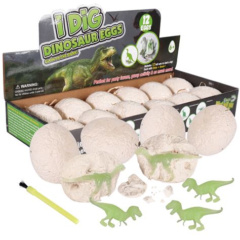 Dig A Dozen Dino Egg Dig Kit 12 Pack Dinosaur Eggs Excavation Science