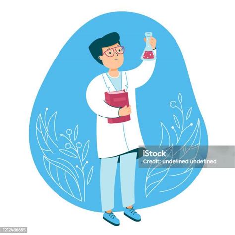 화학을 연구하는 실험실의 과학자 수업의 교사는 화학 실험을합니다 개념에 대한 스톡 벡터 아트 및 기타 이미지 개념 건강