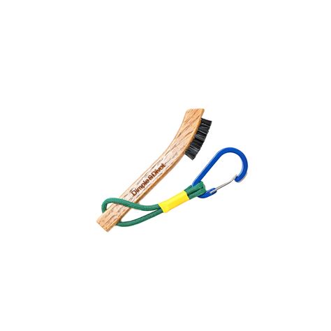 Dimple And Divot Mini Hickory Golf Brush Grass Bisque Golf