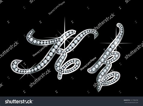 Stunningly Beautiful Script K K Set стоковая векторная графика без
