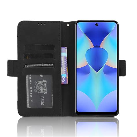 For Tecno Spark 10 Pro K17 Skin Feel Calf Texture Card Slots Leather