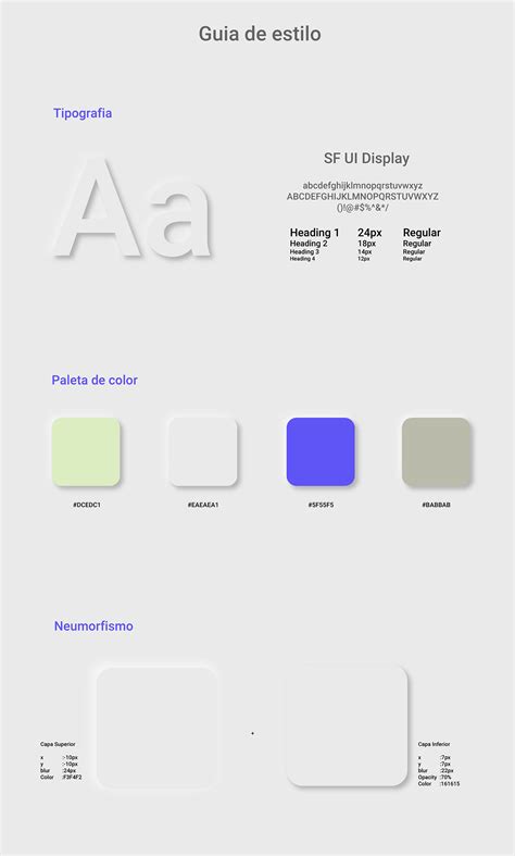 Guia De Estilo Neumorfismo Behance