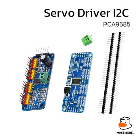 PCA9685 16CH Servo Drive I2C บอรดขบเซอรโว 16 ชอง 12 bit แบบ PWM