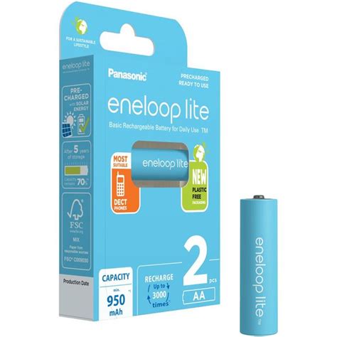 Panasonic eneloop lite AA Ni Mh 950mAh 3000 cyklů 2ks SUNTECH