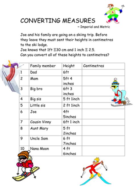 Converting Measurements Ks3 Worksheets Teaching Resources