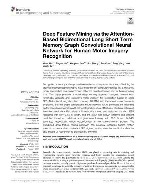 Pdf Deep Feature Mining Via The Attention Based Bidirectional Long Short Term Memory Graph