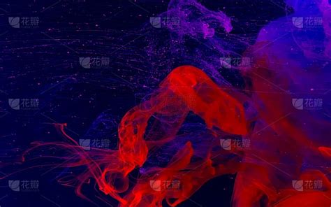 美丽的色彩抽象背景。空间背景。素材 花瓣网