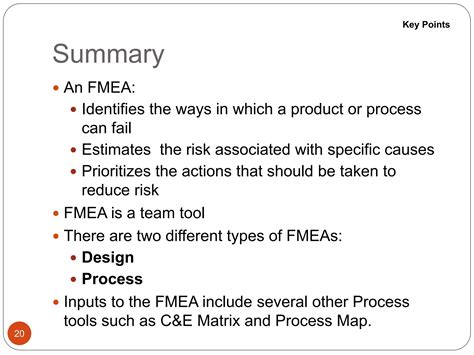 Fmea Is A Team Tool There Are Two Different Types Of Fmeas Design Process Inputs To The Fmea