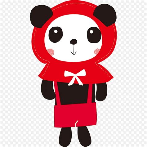 穿红衣服的熊猫PNG图片素材下载 图片编号qoxdejwy 免抠素材网