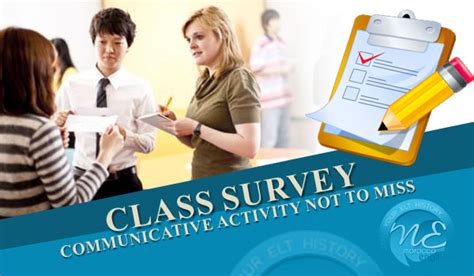 Class Survey Cant Be Missed Activity In Communicative Oriented Classes Moroccoenglish