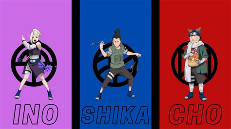 Artista Fez Incrível Ilustração Mostrando A Evolução Do Trio Ino Shika