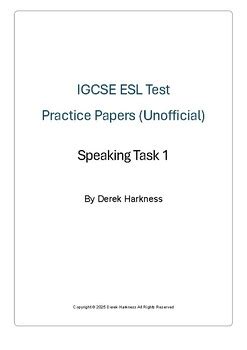 Unofficial Practice Speaking Edexcel IGCSE English As A Second Language Exam