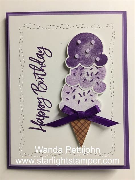 Sweet Ice Cream Birthday Card 2021 2022 Stampin Up Catalog In 2024