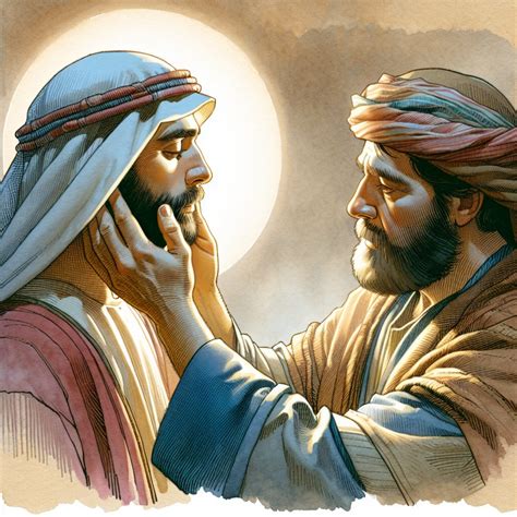 Zedekiah Hit Micaiah Bible Art