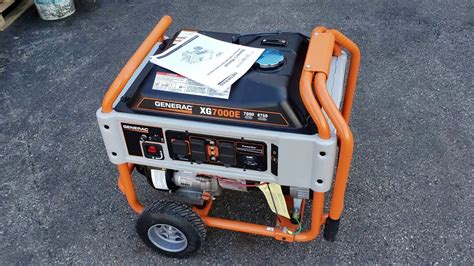 Govdeals Generac Xg7000e 7000 Watt Generator Only 3 7 Hr Youtube