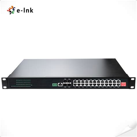 Rackmount Managed Ethernet Switch 24 Port 10 100 1000t 802 3at Poe 4 Port 1000x Sfp