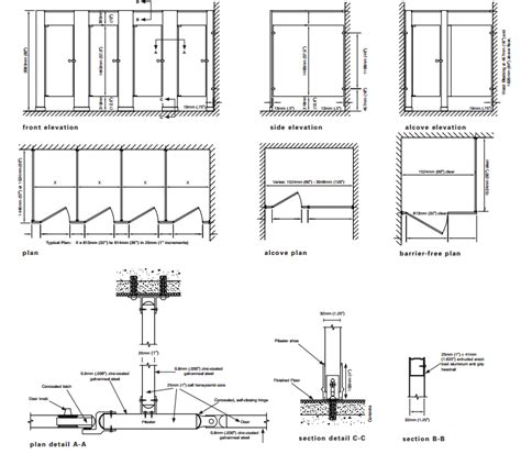 Commercial Bathroom Partitions Dimensions Artcomcrea