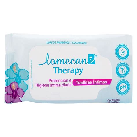 Lomecan Therapy Toallitas íntimas Húmedas De Limpieza X 10 Unidades