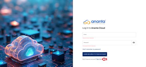 Signing Up Ananta Cloud Technical Documentation