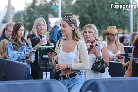 Madelyn Cline Looks Sexy In A White Top At Taylor Swifts Sofi Stadium Concert Photos The