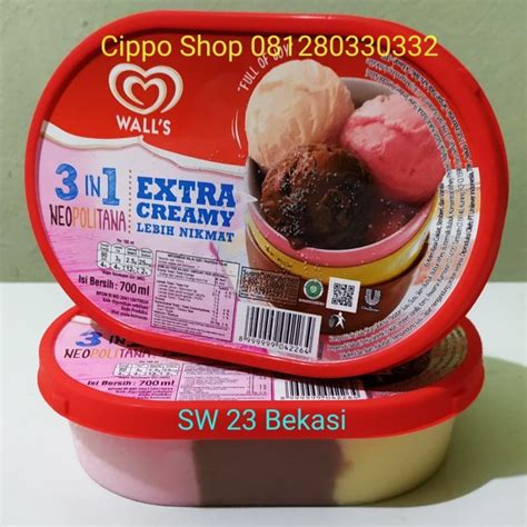 Jual Ice Cream WALLS 3in1 700ml Kota Bekasi CIPPO SHOP Tokopedia