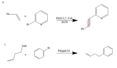 Pd 0 L2 Cul Et3n Ph Znbr Pd Pph3 4