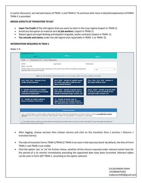 Gst Tran 1 Form Pdf Business Accounting And Finance Business