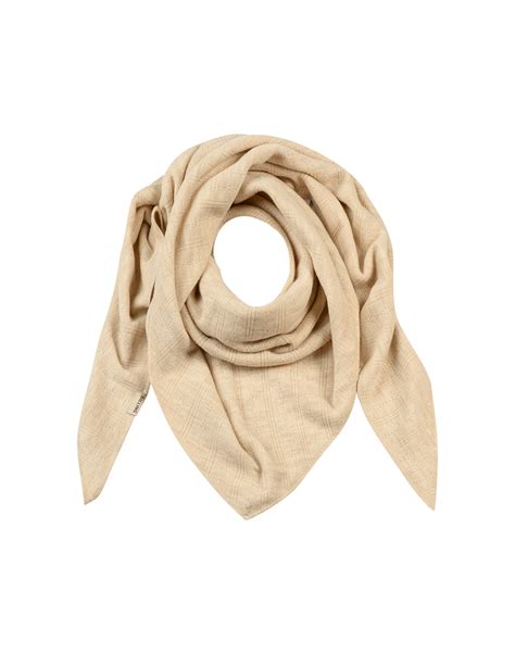 Womens Merino Wool Triangular Scarf Pearl White Dilling