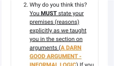 Solved Why Do You Think This You Must State Your Premises Reasons