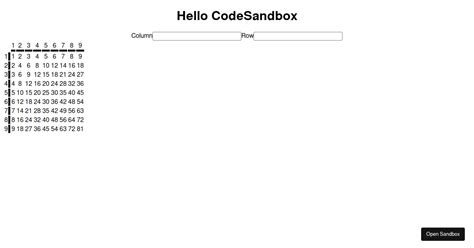 Matrix Codesandbox