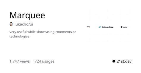 Marquee 21stdev Discover Share And Craft Ui Components 21stdev