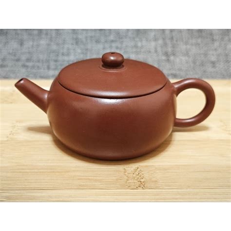 一品雅集紫砂壺 原礦高級大紅袍扁腹巨輪小品壺長蓋牆 單孔 特價 現貨 蝦皮購物