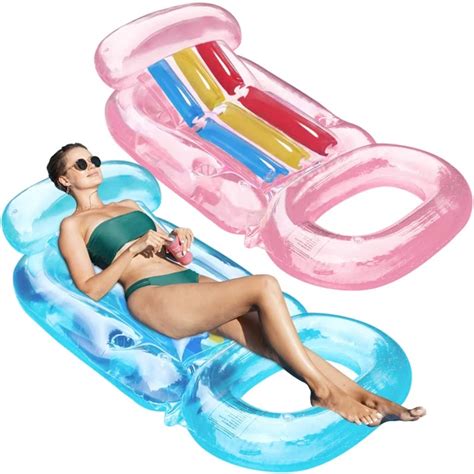 Pool Float Lounger 2 Pack Pool Floats Adult Heavy Duty Large Pool