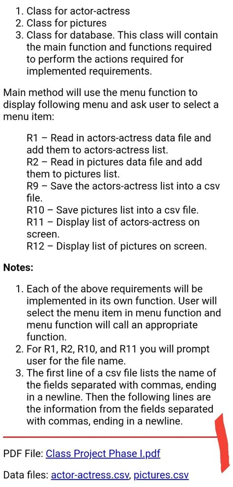 Solved Class For Actor Actress Class For Pictures Class For Answer Transtutors