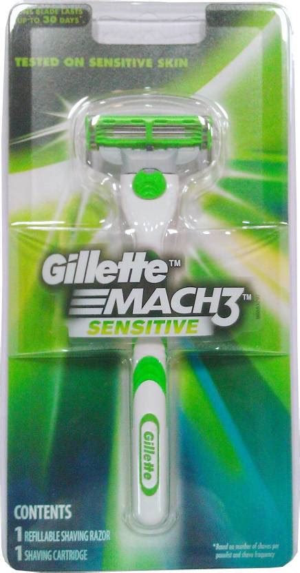 Gillette Mach 3 Sensitive Razor Price In India Buy Gillette Mach 3