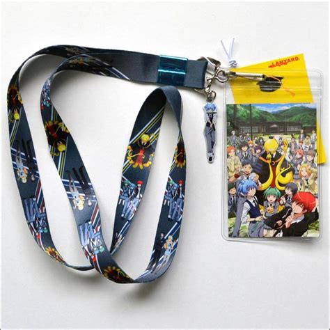 Assassination Classroom Nagisa Shiota Lanyard Necklace Id Holder Figure Keychain 1823129665