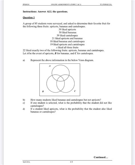 Solved PPS ONLINE ASSIGNMENT I TOPIC T Chegg