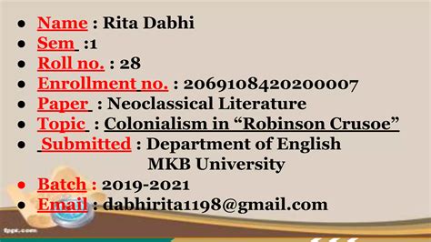 Neoclassical Literature Sem 1 Ppt